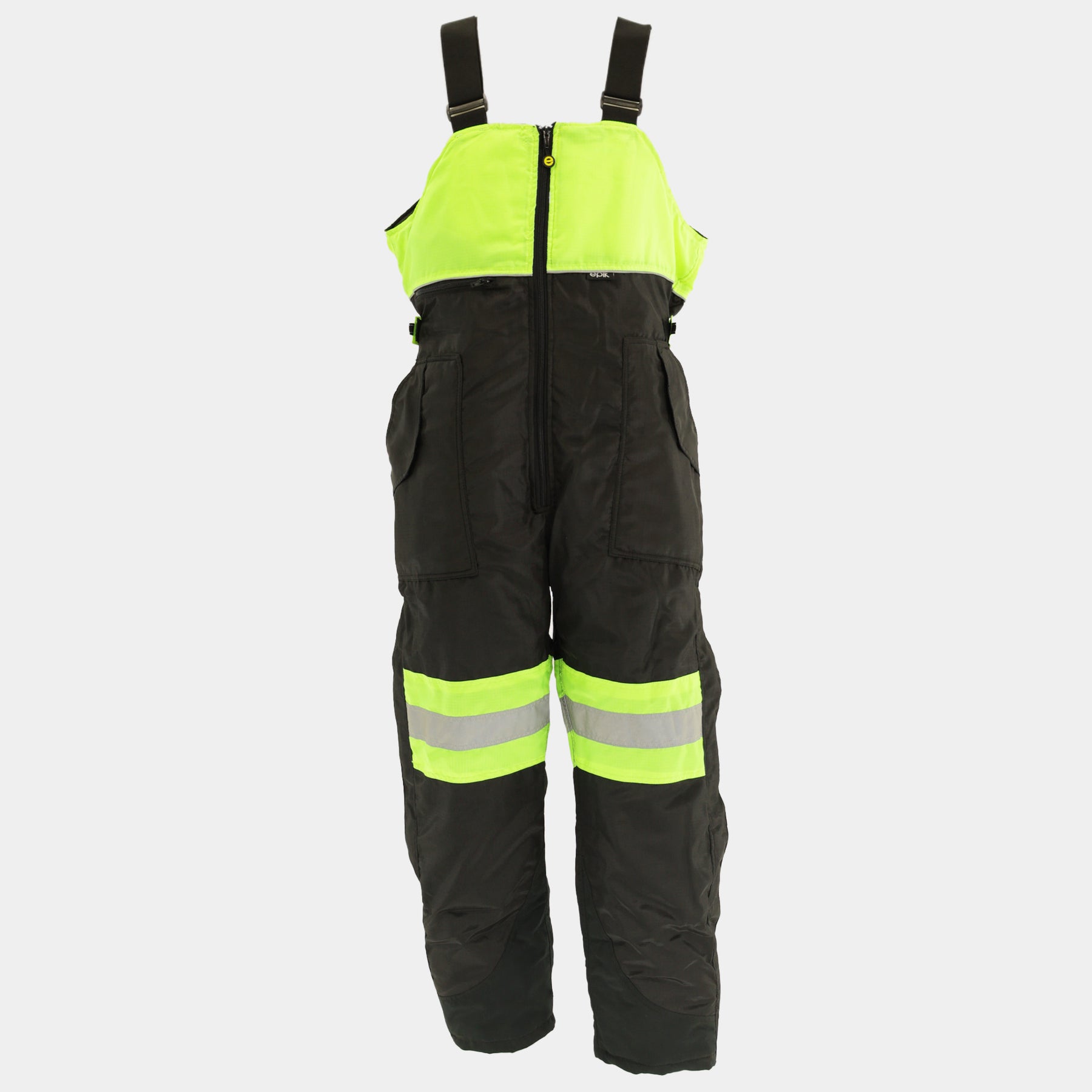 Reflex Bib Overalls - Hi Vis Yellow Insulated Workwear for Cold – Epik ...