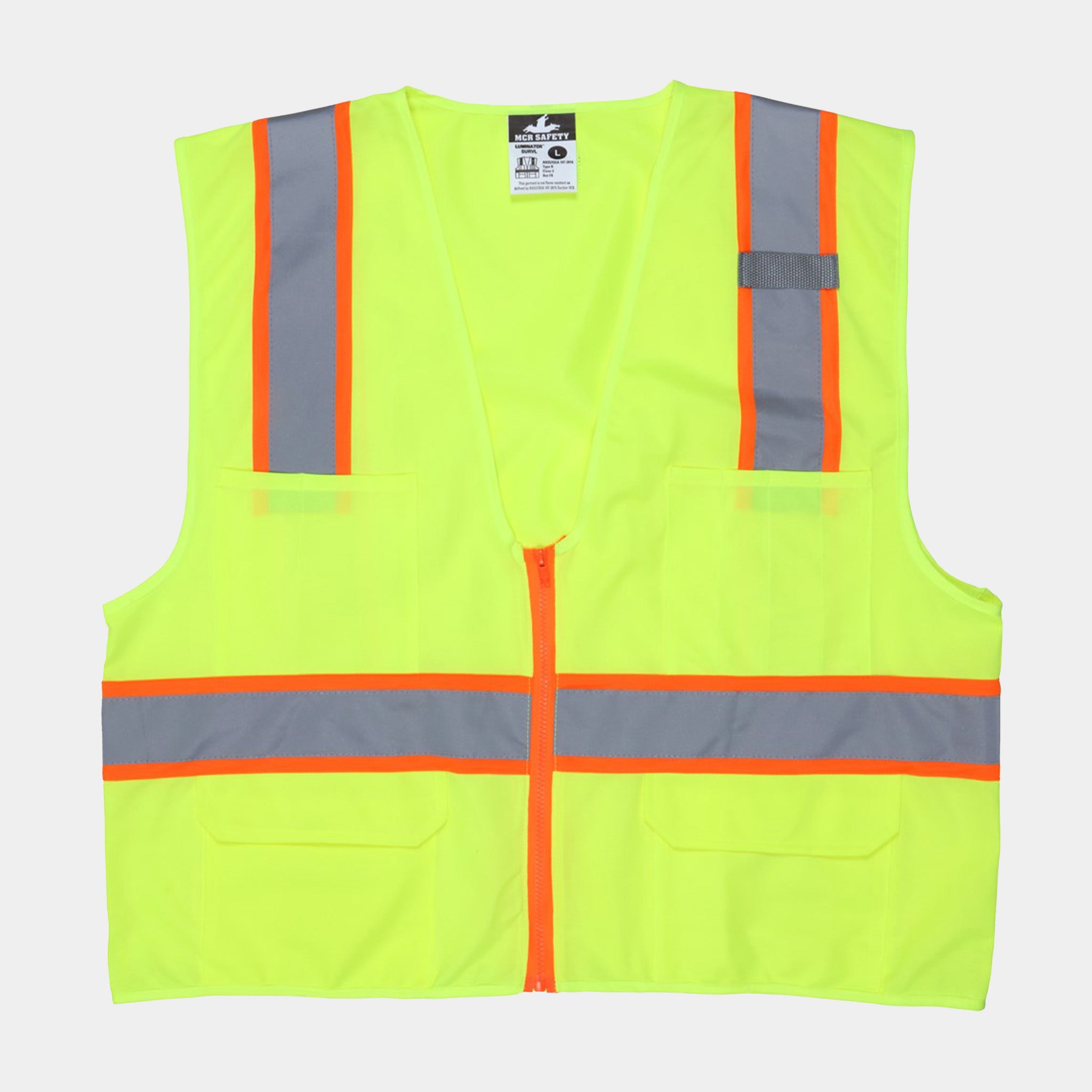 Solid Safety Vest | High-Visibility, Breathable Workwear for Safety ...